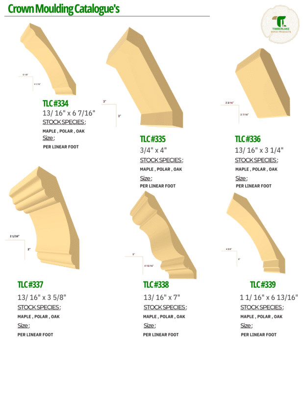Crown Moulding Catalogue's - Timberlake Wood Products